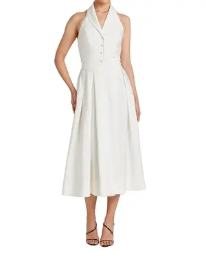 TEMPERLEY LONDON Elodie Halter Dress - Ivory