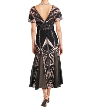 TEMPERLEY LONDON Giselle Embroidered Midi Dress