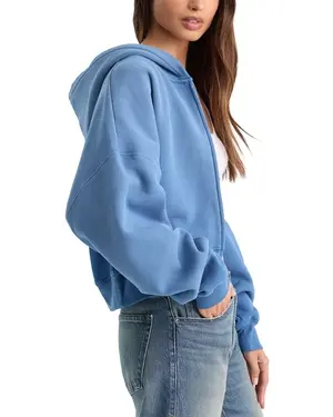 Good American The Zip Up Sweatshirt