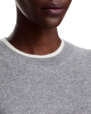 Bloomingdale'S Double Layer Crewneck Sweater