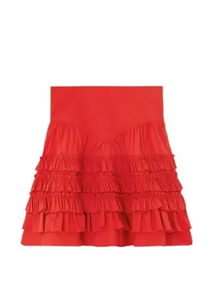 GANNI Organic Cotton Mini Skirt