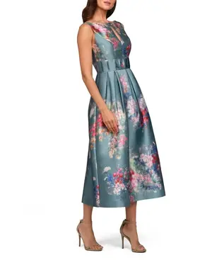 KAY UNGER Hara Tea Length Dress
