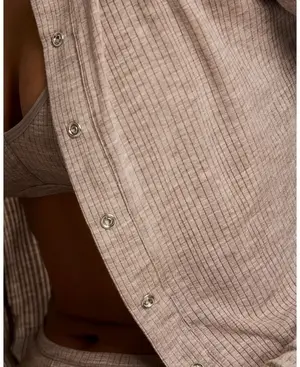NEGATIVE Whipped Snap Cardigan - Mink