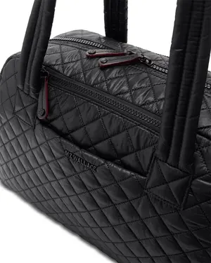 Mz Wallace Jimmy Deluxe Large Quilted Nylon Weekender Bag