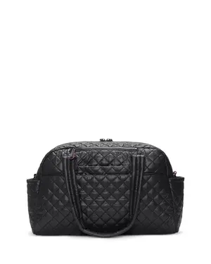 Mz Wallace Jimmy Deluxe Large Quilted Nylon Weekender Bag