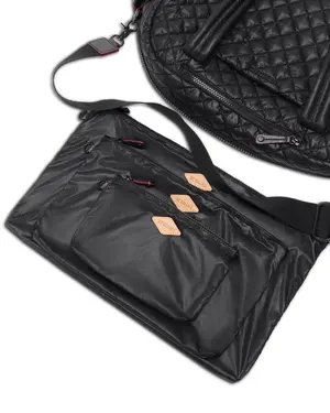 Mz Wallace Jimmy Deluxe Large Quilted Nylon Weekender Bag
