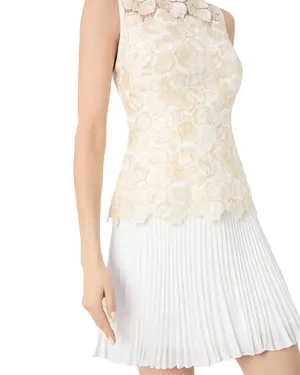 MILLY Maggie Pleated Mini Dress