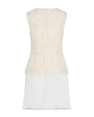 MILLY Maggie Pleated Mini Dress