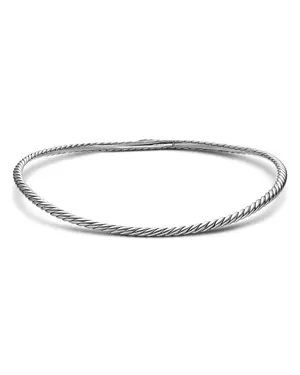David Yurman Sculpted Cable Flex Necklace - Silver