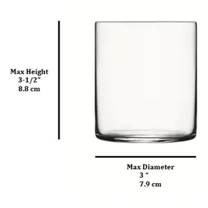 LUIGI BORMIOLI Top Class Round Double Old Fashioned Glass, Set Of 4