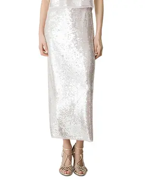 FORTE_FORTE Liquid Sequins Pencil Skirt - Charme