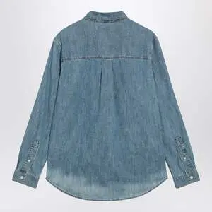 Miu Miu Bleached Cotton Chambray Shirt