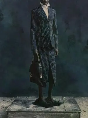 Erdem Fitted Stripe Blazer