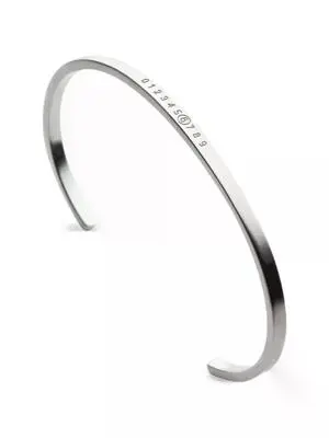MAISON MARGIELA Numeric Engraved Open Cuff Bracelet
