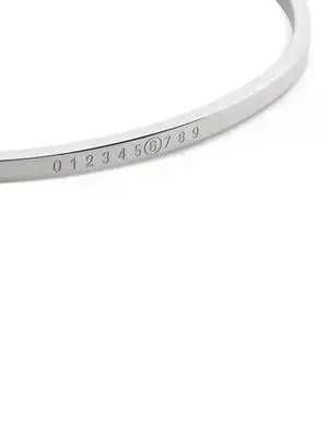 MAISON MARGIELA Numeric Engraved Open Cuff Bracelet