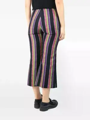 DURO OLOWU VINTAGE Striped Cropped Trousers
