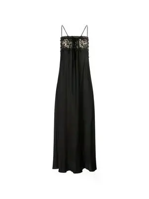 Chloé Lace-trimmed Maxi Slip Dress