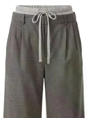 Monse Layered Drawstring Track Pants - Grey