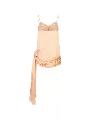 Chloé Ruched Draped Sleeveless Blouse