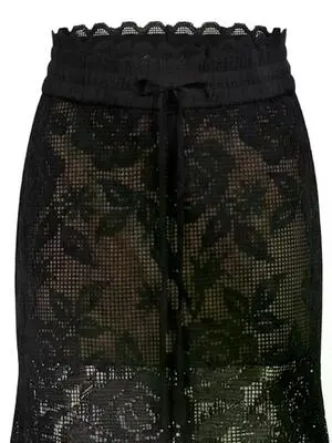 Monse Lace Drawstring Midi Skirt