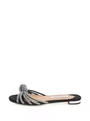 AQUAZZURA Knot Diamante Sandals