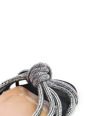 AQUAZZURA Knot Diamante Sandals