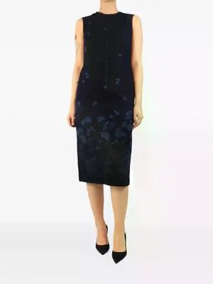 Erdem Elena Floral-print Midi Dress - Blue