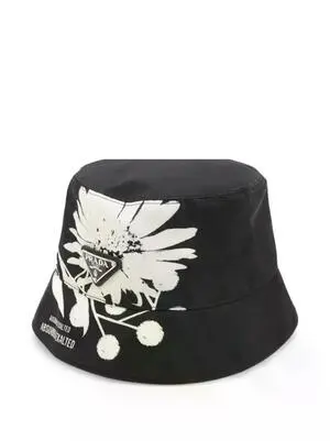 Prada Floral Print Bucket Hat