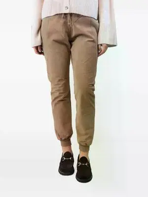 JOSEPH Drawstring-fastening Suede Trousers