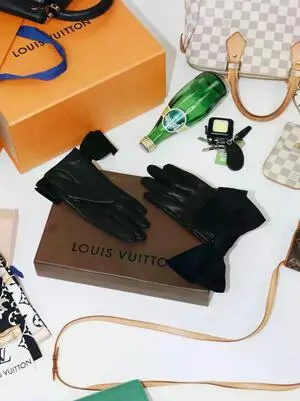 LOUIS VUITTON Silk-ribbon Gloves