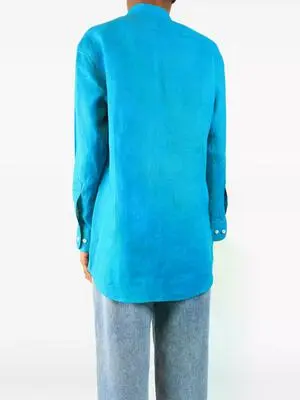 Etro Mandarin Collar Embroidered Shirt