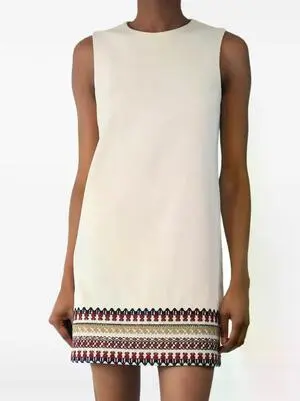 Red Valentino Sleeveless Wool Mini Dress