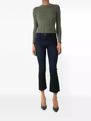 FRAME Belt-loop Cropped Jeans