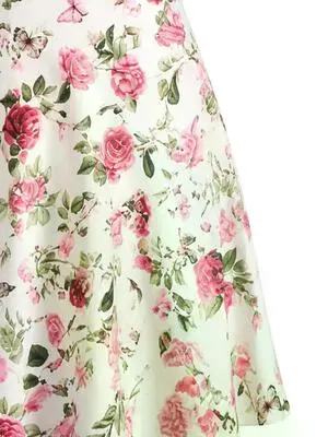 Alice + Olivia Julia Mini Floral-print Dress