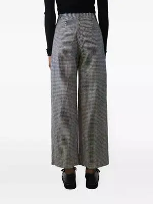 Proenza Schouler Gingham Wide-leg Trousers