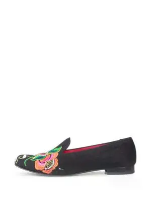 Penelope Chilvers Floral Embroidered Loafers