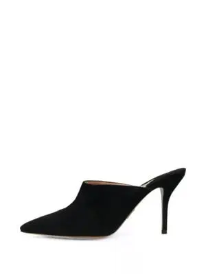 PAUL ANDREW Suede Pointed-toe Mules