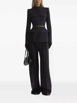 MUGLER High-waisted Straight Leg Pants