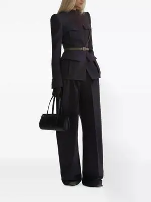 MUGLER High-waisted Straight Leg Pants