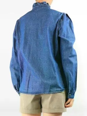 MONDO MONDO Ruffle-collar Puff-sleeve Shirt