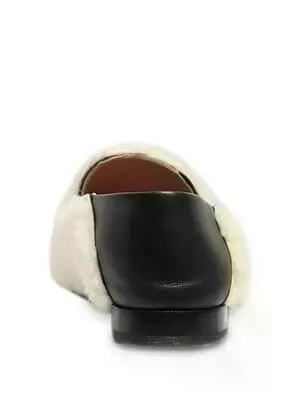 Fratelli Rossetti Black Sheepskin Tassel Detail Loafers