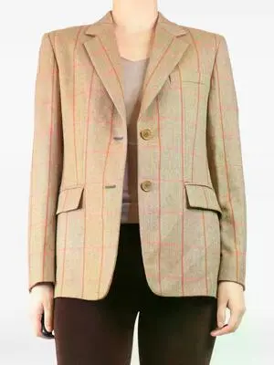 Max Mara Herringbone Check-print Blazer
