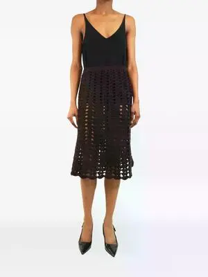 Prada Crochet Midi Skirt