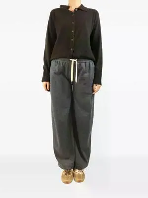 Brunello Cucinelli Elasticated Waist Wide Leg Track Pants - Grey