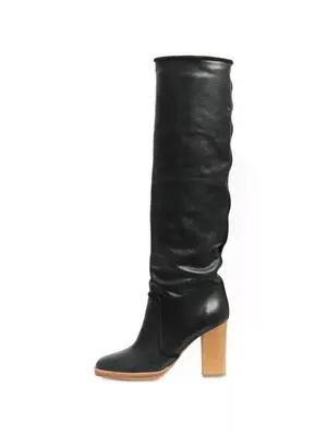 ISABEL MARANT VINTAGE Knee-high Leather Boots - Black