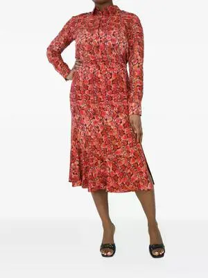 Altuzarra Silk Snake Print Shirt And Skirt Set