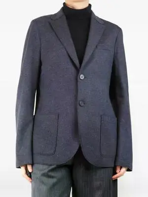 Harris Wharf London Notched Lapel Single-breasted Blazer - Grey