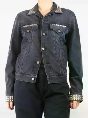 Gucci Cotton Studded Appliqué Denim Jacket