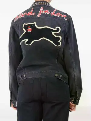 Gucci Cotton Studded Appliqué Denim Jacket