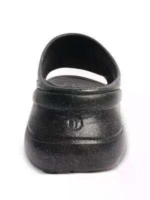 Balenciaga X Crocs Sparkly Platform Clogs